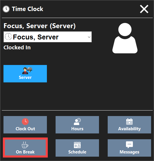 Focus Office: Break Options Setup – Alpha