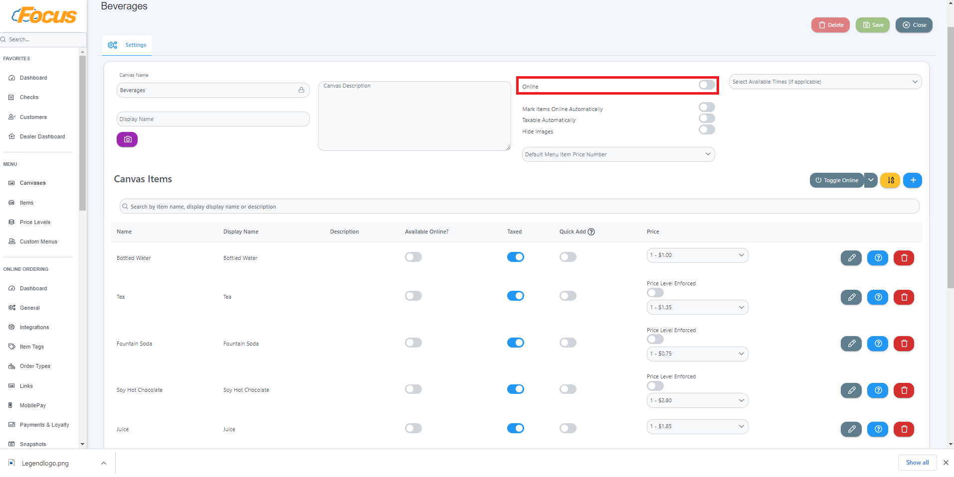 Focus Online: Menu Setup (Focus) – Alpha