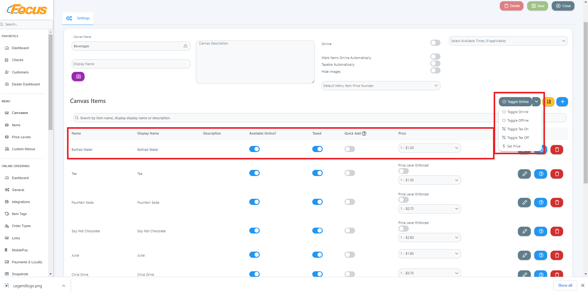 Focus Online: Menu Setup (Focus) – Alpha